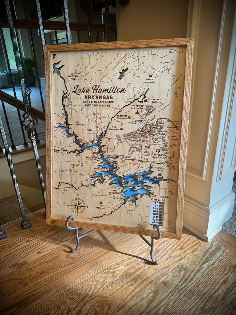 Lake Hamilton - 3D Map – PersonalizedWithPride.com