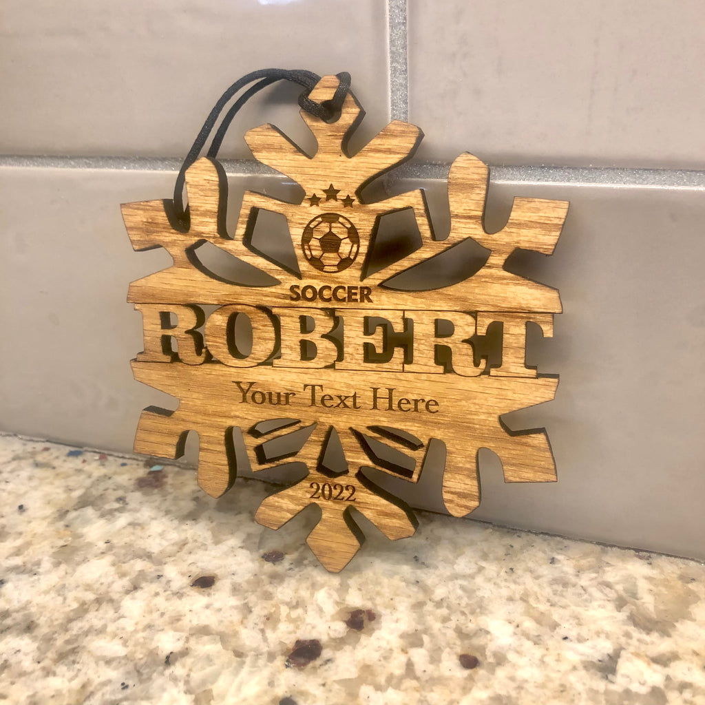 Soccer Snowflake Ornament – PersonalizedWithPride.com